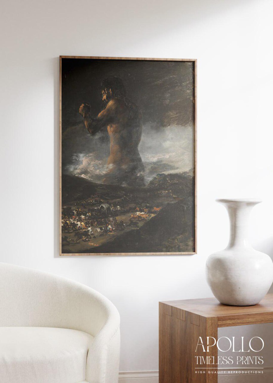 El Coloso by Goya Poster Print, Vintage Classic Painting Wall Art ...