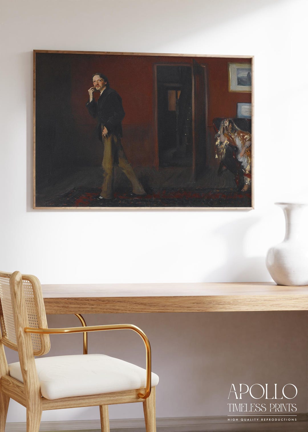 Robert Louis Stevenson and His Wife Art Print, Singer Sargent Literary ...