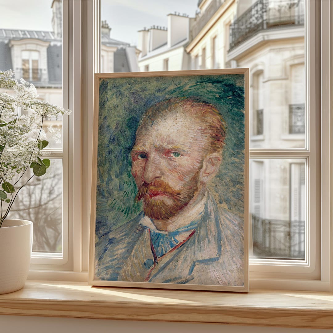 Van Gogh Pastel Portrait Wall Art Print – Soft Brushstroke Post ...