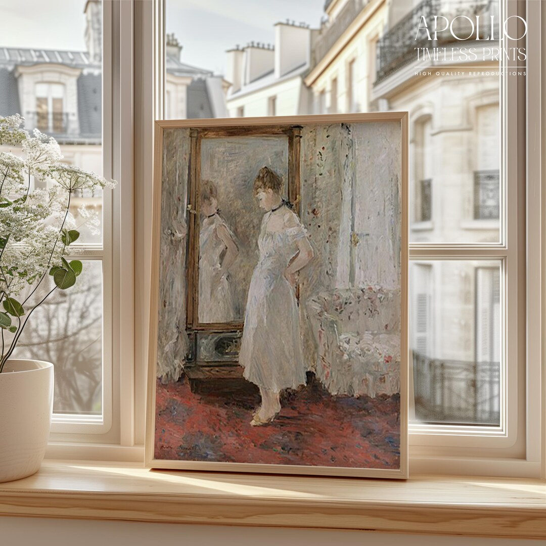 Berthe Morisot Psyche Mirror Vintage Poster Print. Impressionist Woman ...