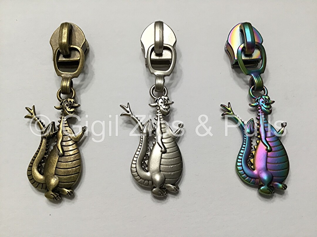 Standing Dragon - Zipper Pull - Size 5 - Set of 5 or 10 - Etsy