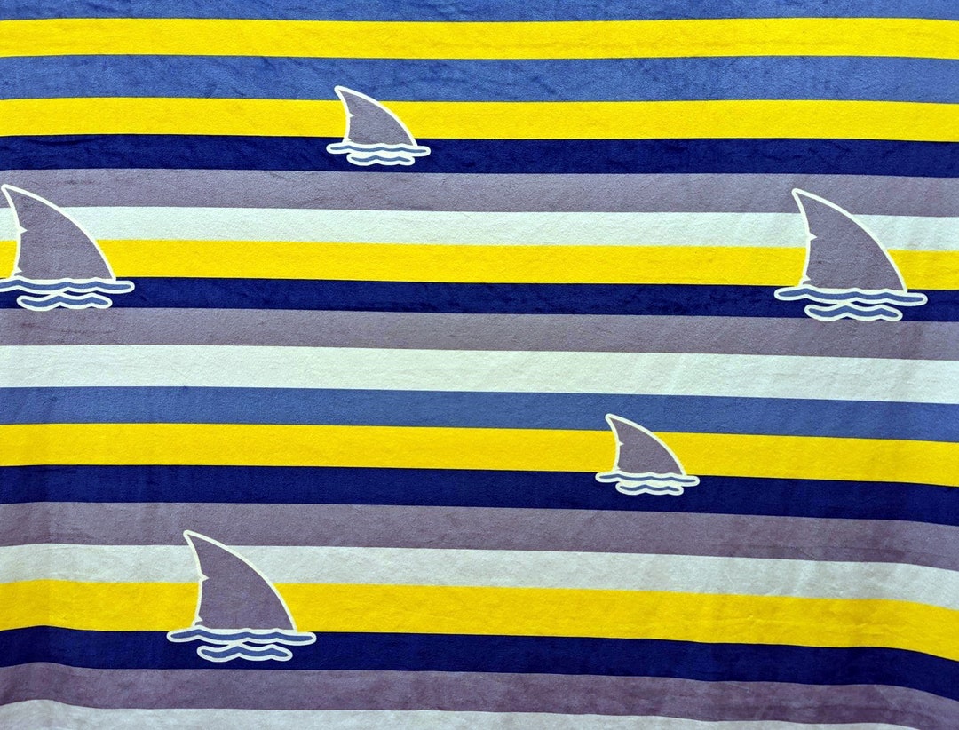 Shark Fins - Minky - by the Yard - Etsy