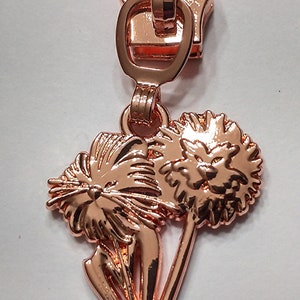 Lion and Tiger Flower Zipper Pull Flower Zip Pulls 2 | Etsy