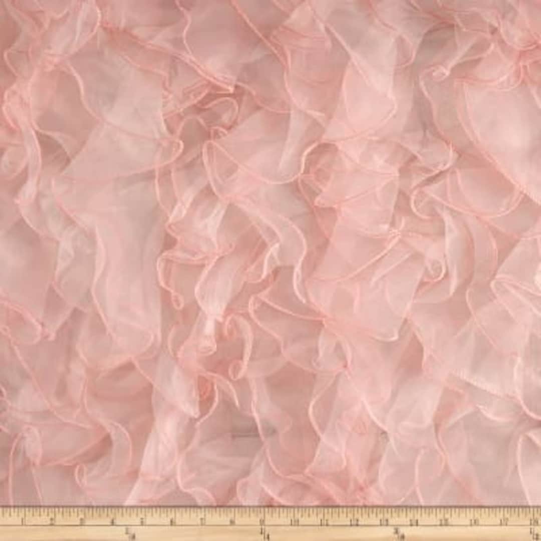 Ruffle Organza - Taffeta Blush Pink - by the Yard - Etsy