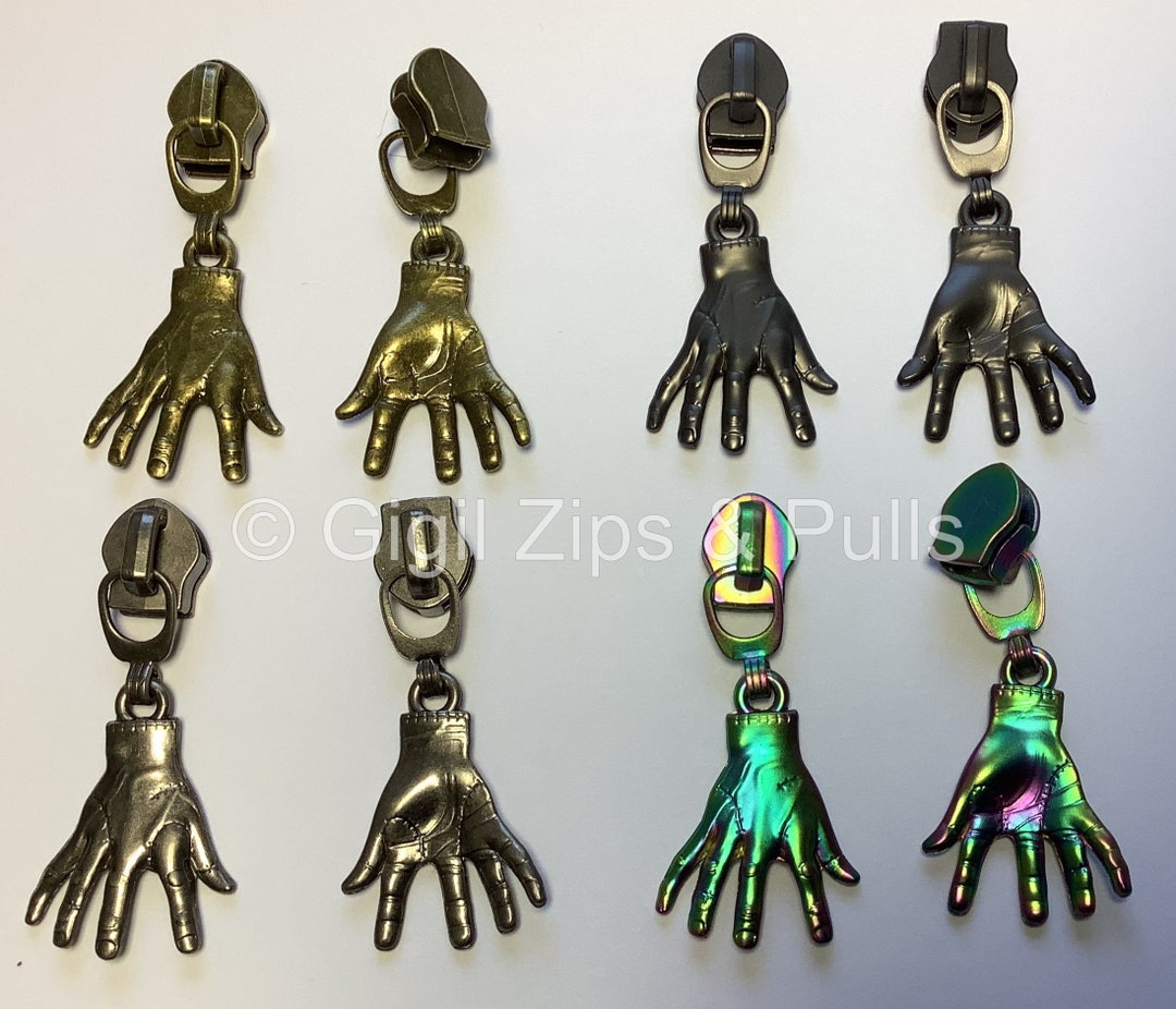 The Hand Zipper Pull Zipper Charm Fits Size 5 Nylon - Etsy