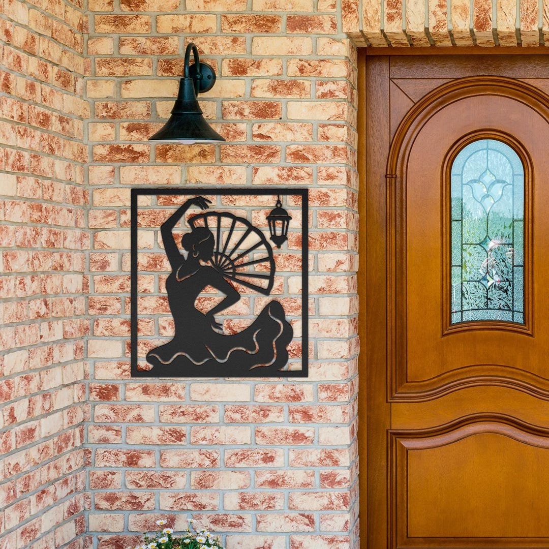 Flamenco Dancer Metal Art, Spanish Silhouette Wall Hanging - Etsy