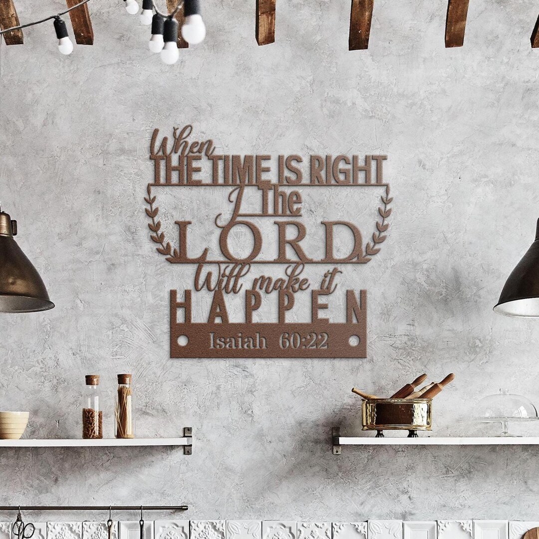 Isaiah 60:22 Metal Bible Verse Sign - Christian Home Decor - Etsy