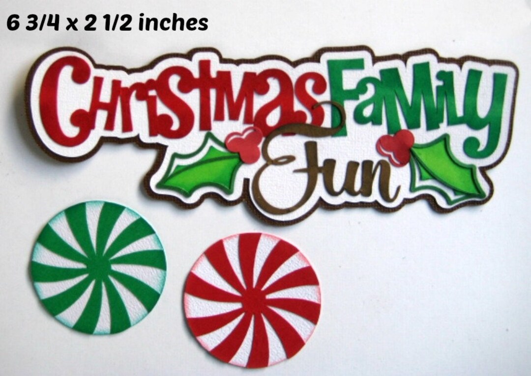 Christmas Fun Paper Piecing Premade Scrapbook Page Rhonda Rm613art - Etsy