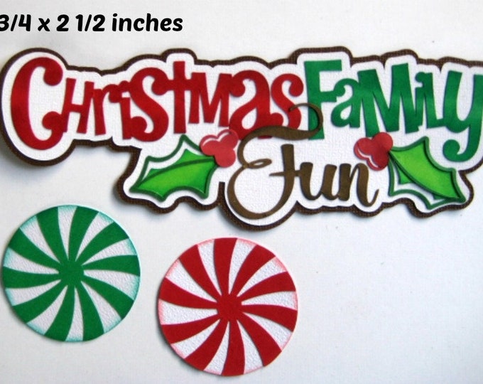 Christmas Fun Paper Piecing Premade Scrapbook Page Rhonda Rm613art - Etsy