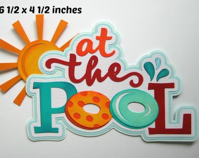 SPLISH SPLASH Title Boy Girl Summer Paper Piecing for Scrapbook Pages ...