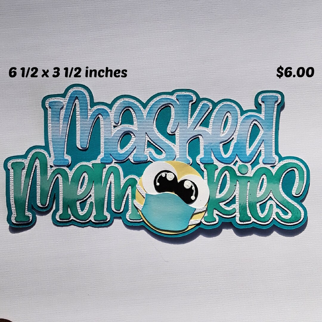 Masked Memories Title Family Girl Boy Paper Piecing 3D Die Cut for ...