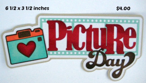 Picture Day Title Boy everyday school paper piecing for | Etsy