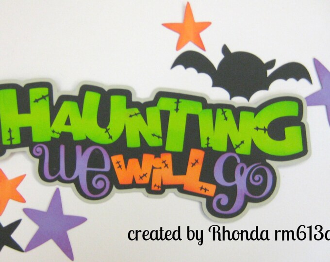 Halloween Haunting Boy Girl Title for Premade Scrapbook | Etsy