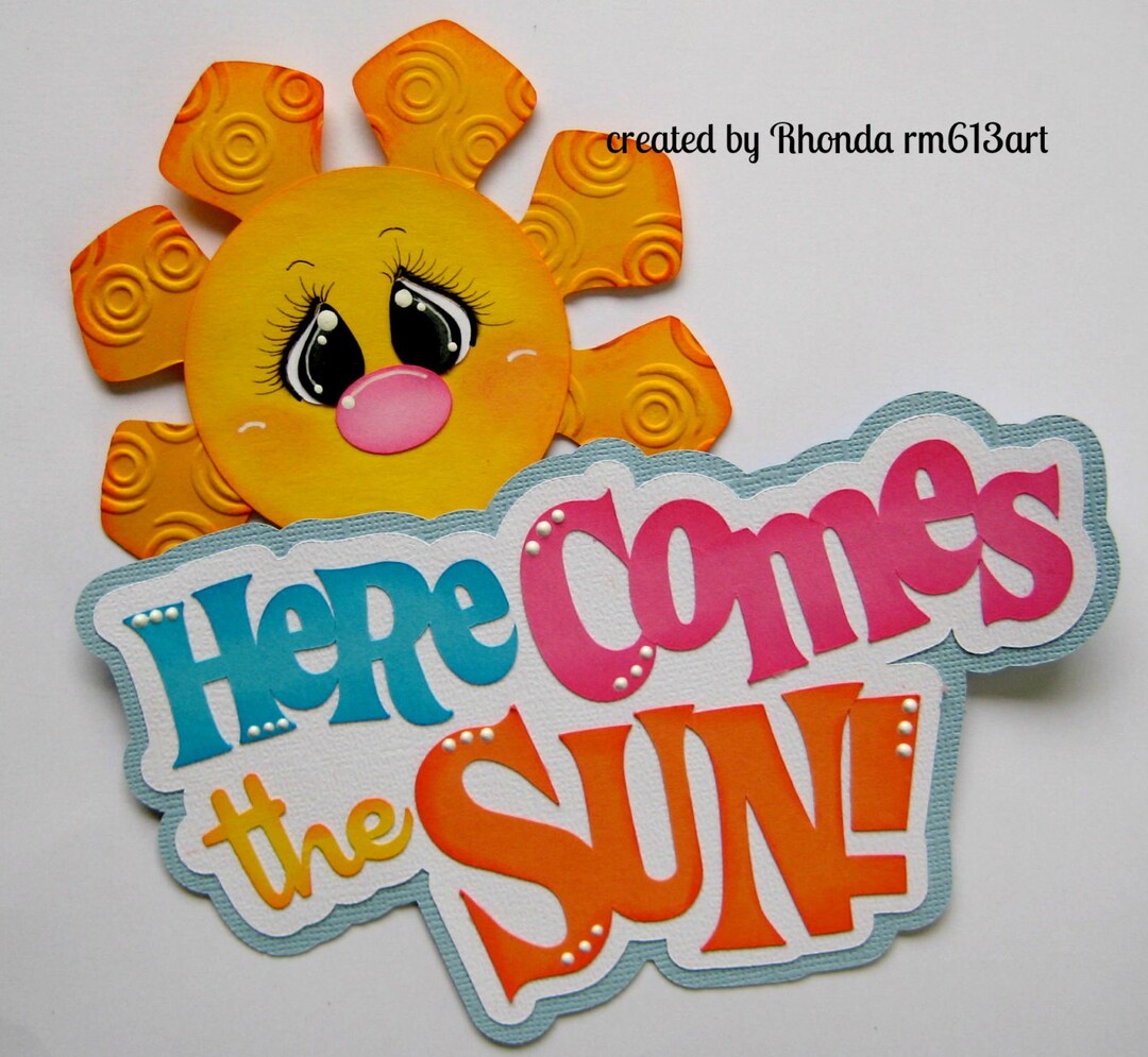 Here Comes the Sun Title Premade Scrapbook Page Paper Piecing Rhonda ...