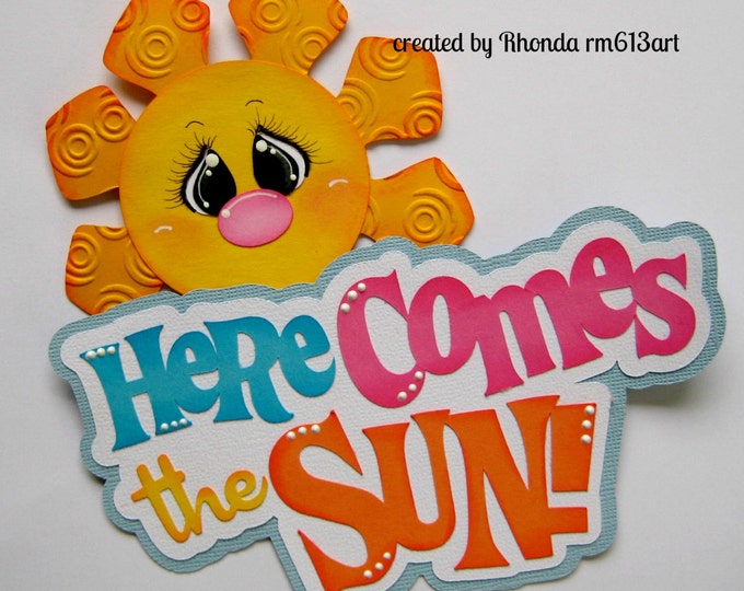Here Comes the Sun Title Premade Scrapbook Page Paper Piecing | Etsy