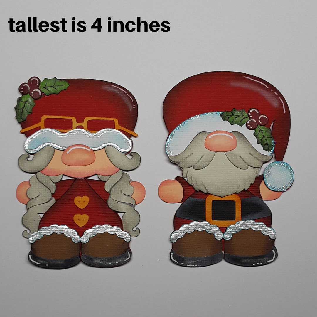 SANTA and MRS. CLAUS Christmas Paper Piecing Set 3D Die Cut for Premade ...