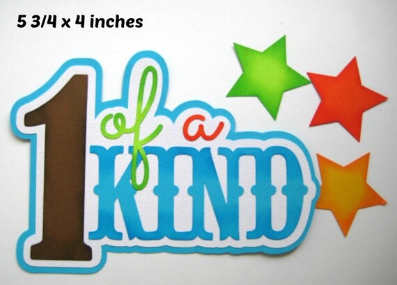 1 OF A KIND Title Boy 3D Die Cut Paper Piecing for Premade - Etsy