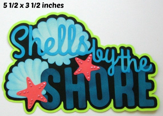 Shells by the Shore Beach Ocean Title Boy Girl for Premade | Etsy