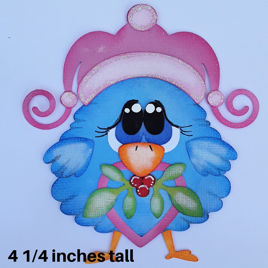 WINTER BIRD Paper Piecing 3D Die Cut for Premade Scrapbook Pages,album ...