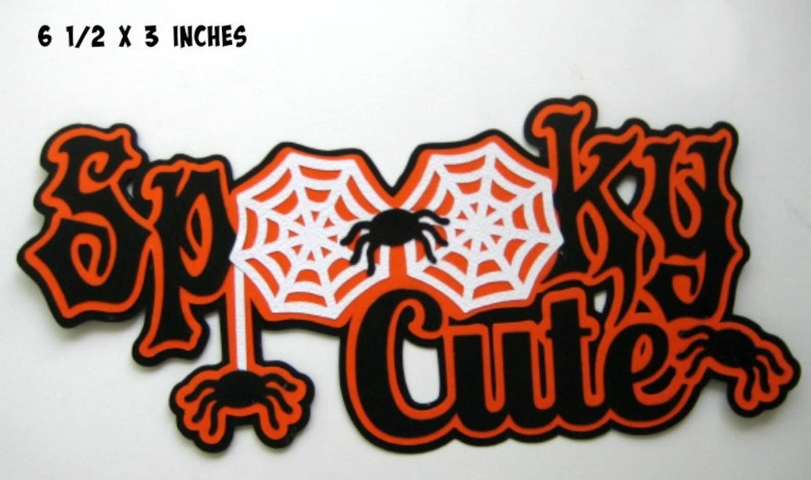 SPOOKY CUTE TITLE Halloween Paper Piecing 3D Die Cut for Premade ...