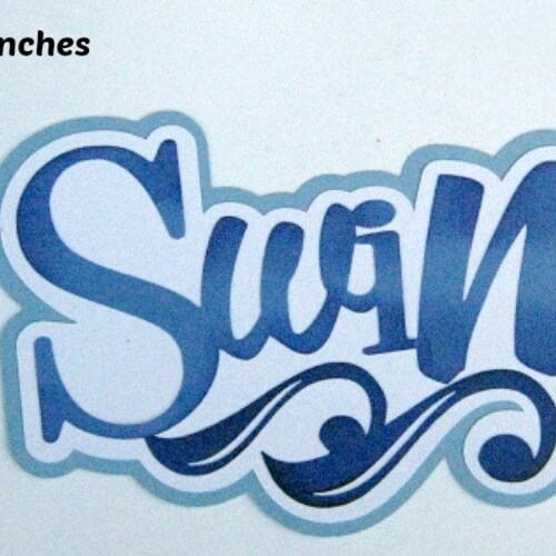 Fun at the Pool Title Premade Scrapbook Page Paper Piecing - Etsy