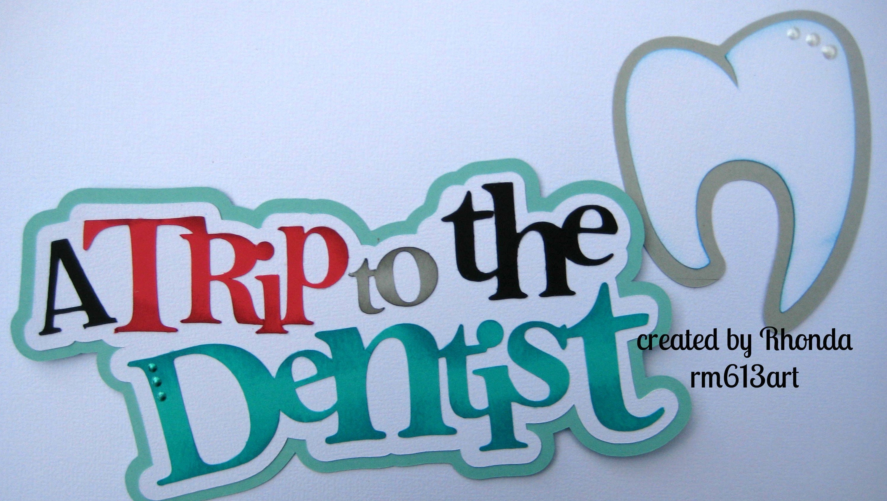 A Trip to the Dentist Boy Girl Ltitle Paper Piecing for Premade ...