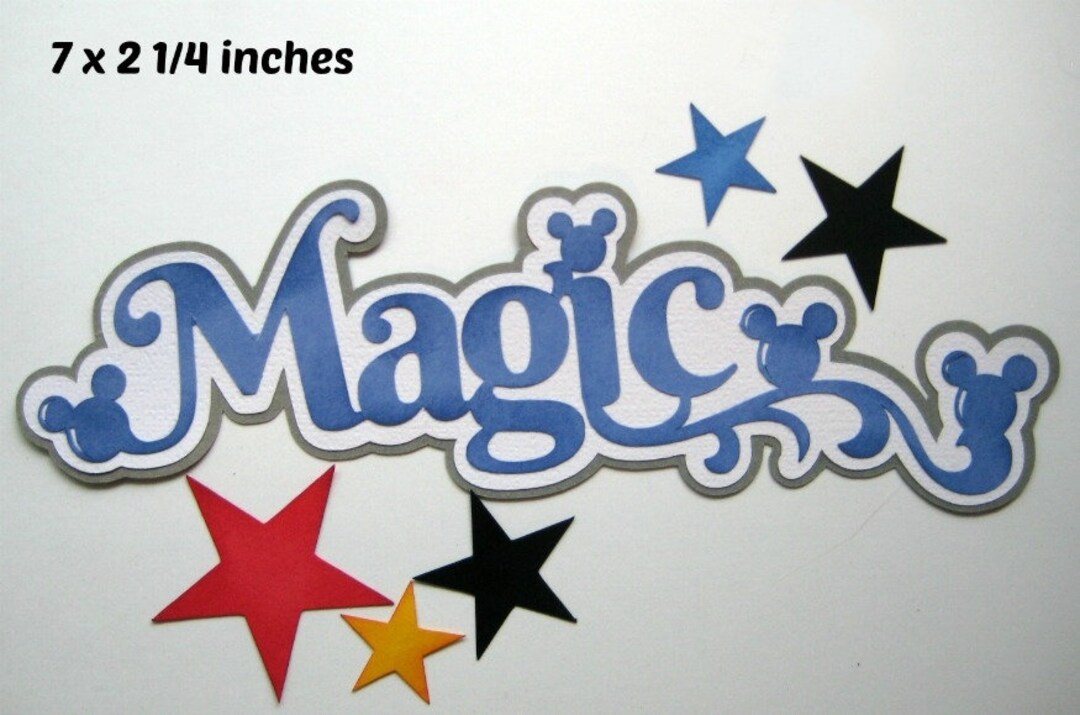 Disney Magic Title Girl Boy Premade Scrapbook Page Paper Piecing for ...
