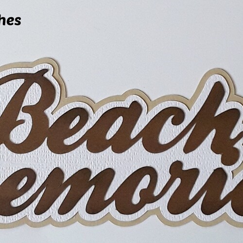 FUN BEACH DAY Title Summer Girl Boy Paper Piecing 3D Die Cut - Etsy
