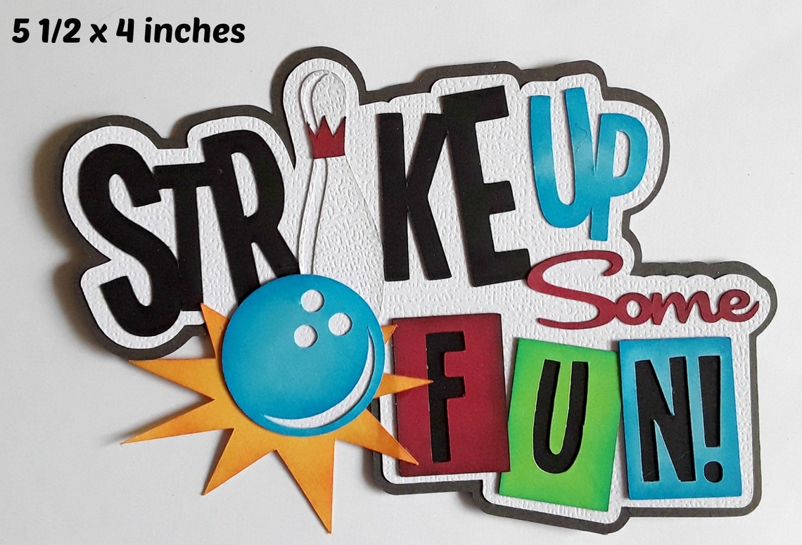 STRIKE up Some Fun BOWLING Title Boy Paper Piecing for - Etsy