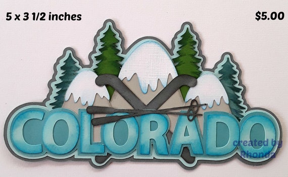 COLORADO STATE TITLE Travel 3D Die Cut Paper Piecing for - Etsy