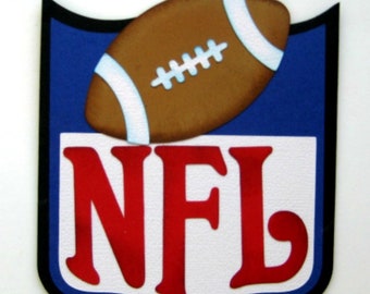 FOOTBALL FAN Title SPORT Paper Piecing for Premade Scrapbook | Etsy