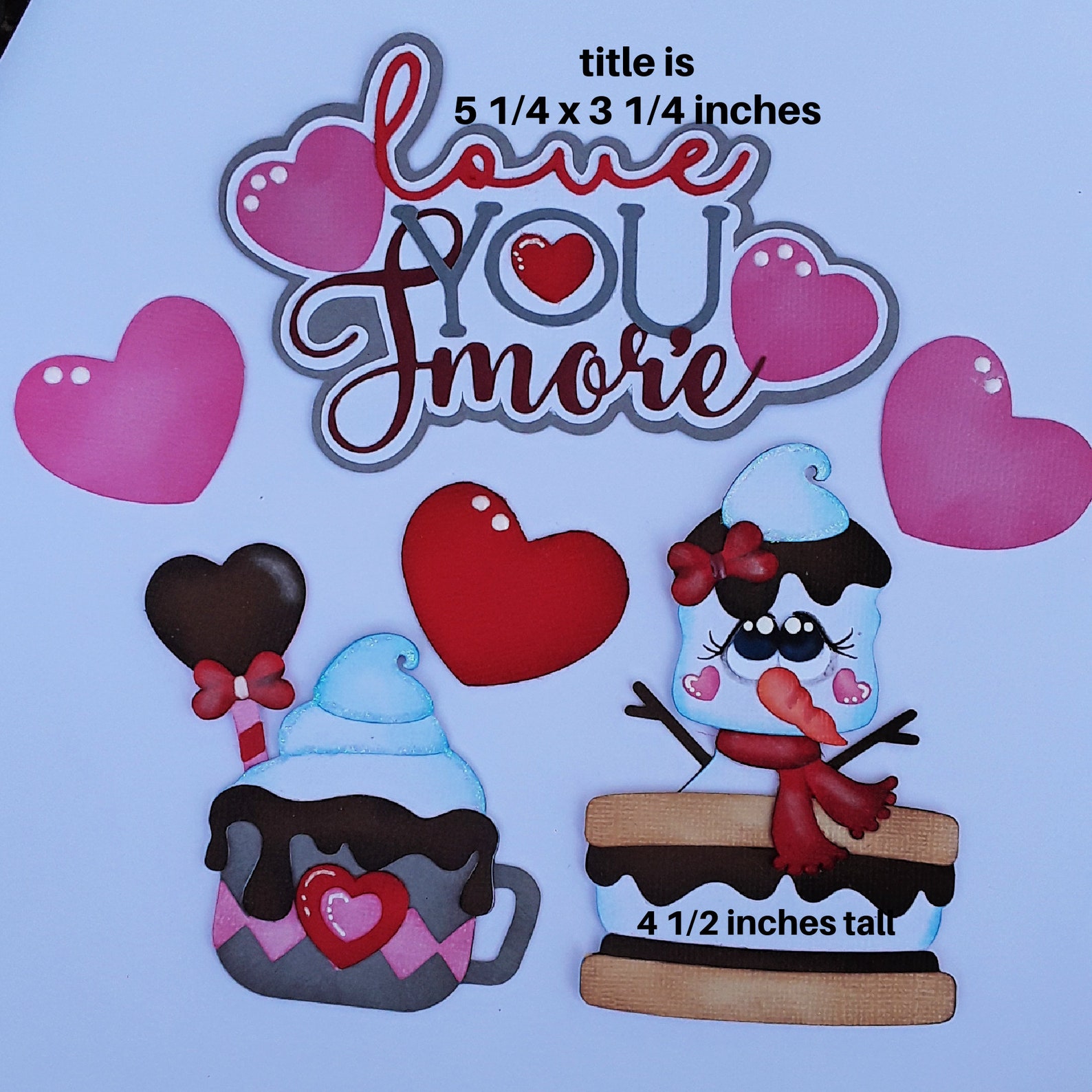 VALENTINE LOVE You SMORE Paper Piecingset 3D Die Cut for - Etsy