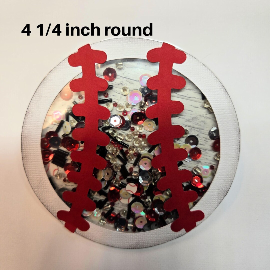 BASEBALL SHAKER Paper Piecing SPORT 3D Die Cut for Premade Scrapbook ...