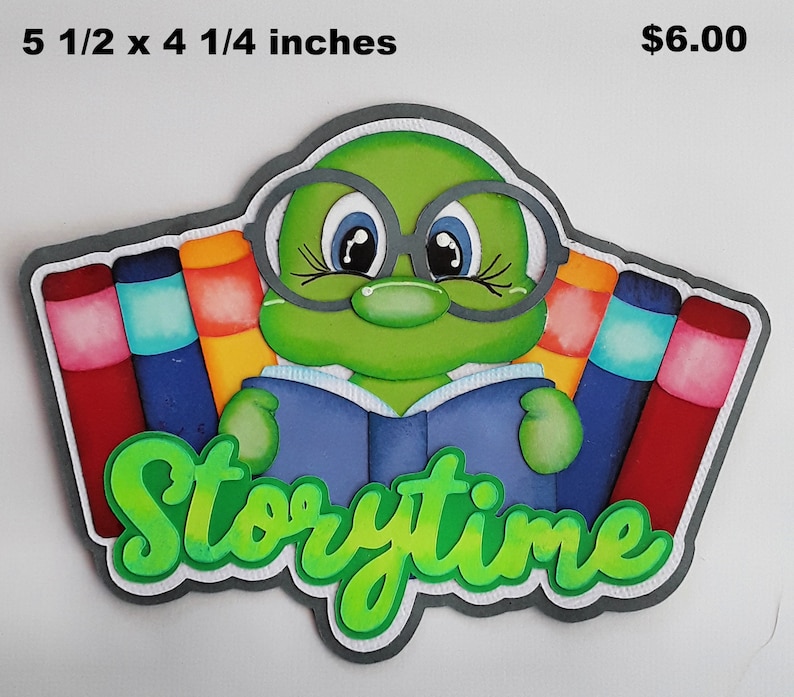 STORYTIME TITLE SCHOOL Boy Girl Paper Piecing Scrapbook Page | Etsy