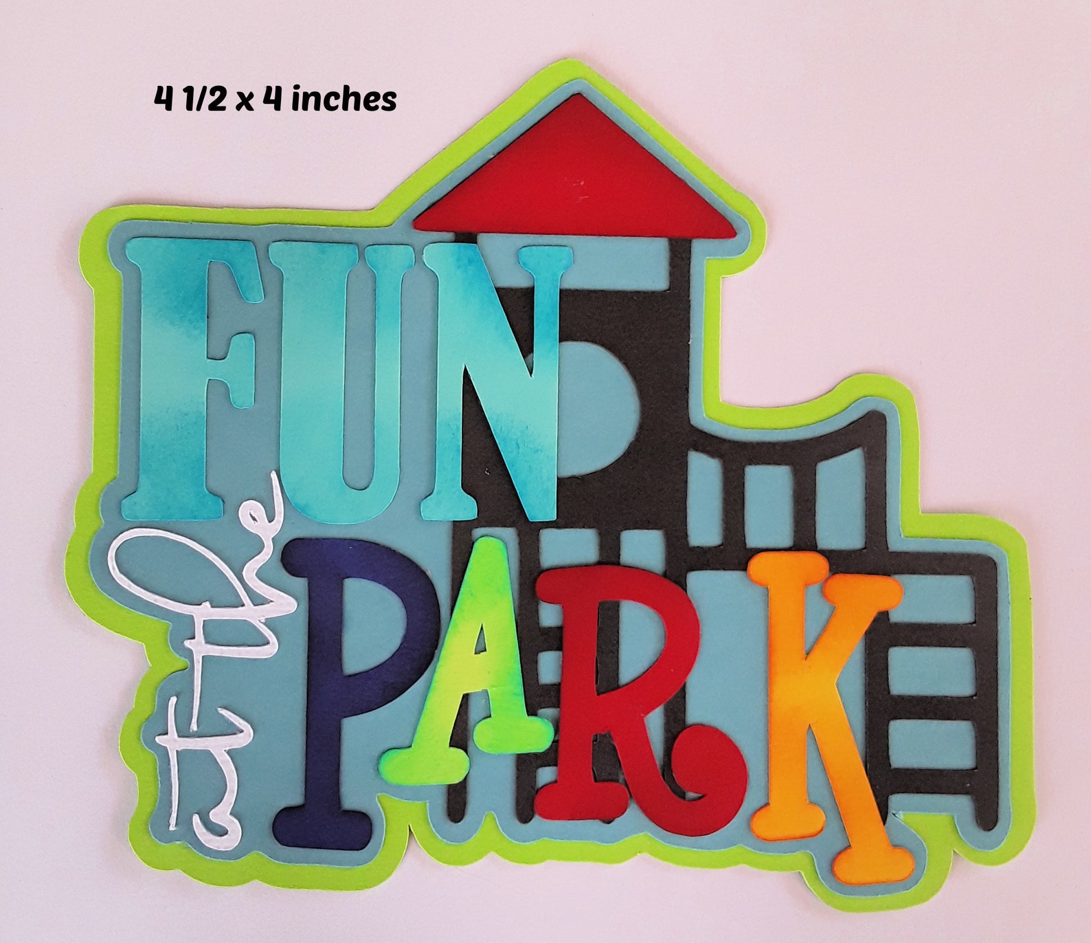 FUN at the PARK TITLE Playtime 3D Die Cut Paper Piecing for Premade ...