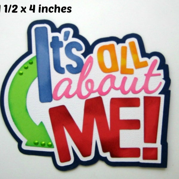 All About Me Scrapbook Page - Etsy