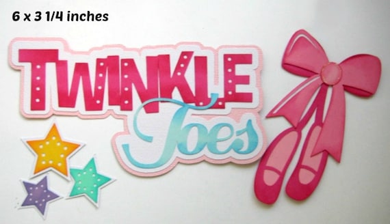 TWINKLE TOES Title Girl Paper Piecing 3D Die Cut for Premade | Etsy