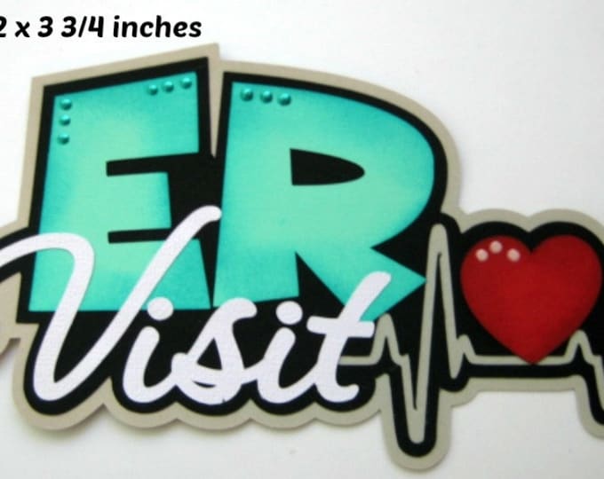 ER VISIT Title Girl Boy Paper Piecing 3D Die Cut for Premade Scrapbook ...