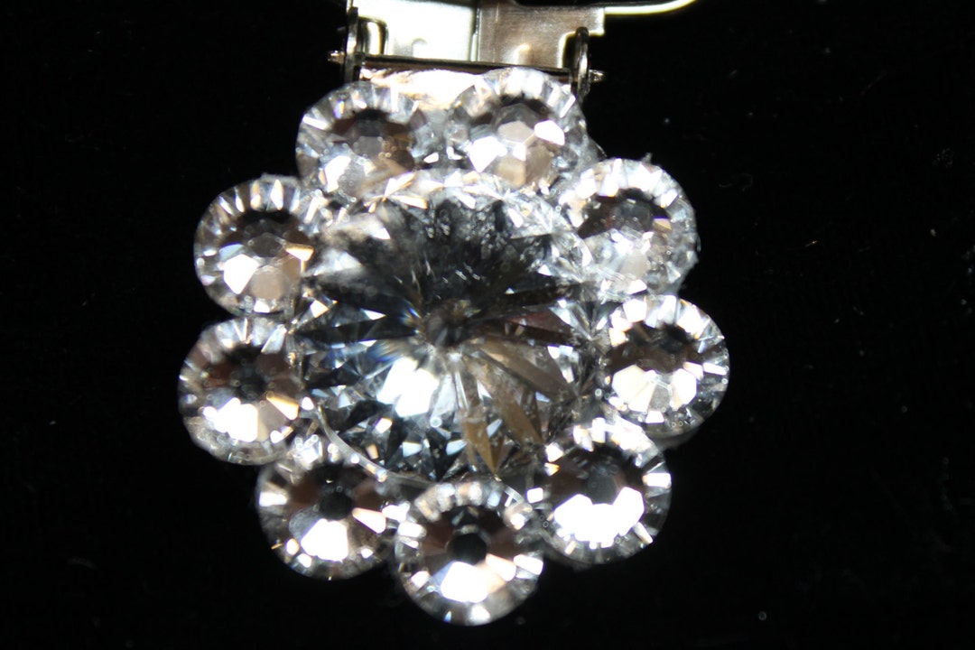 Irish Dance Card Clip - Clear Swarovski Crystals - Etsy