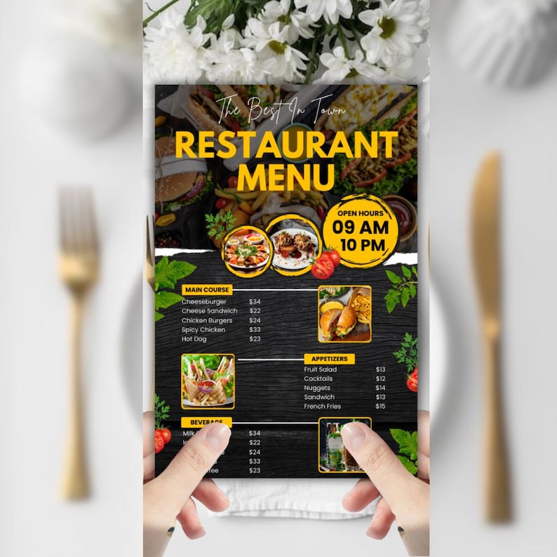 Food Menu Template, BBQ Menu Template, Restaurant Food Menu Template ...
