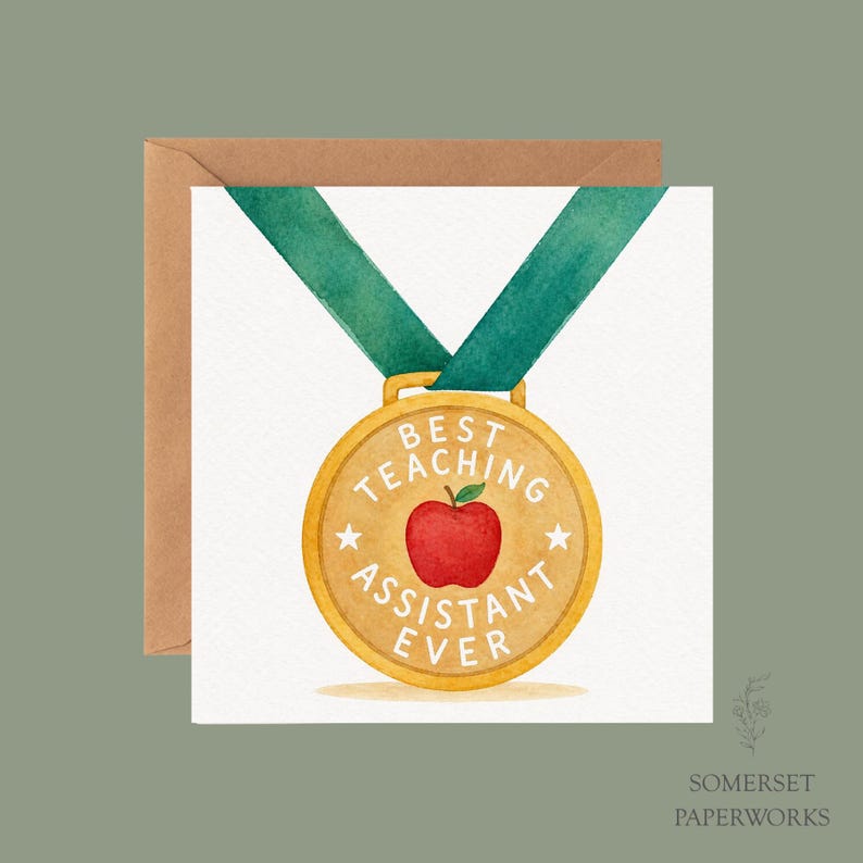 Teaching Assistant Cards - Various Designs - Etsy UK