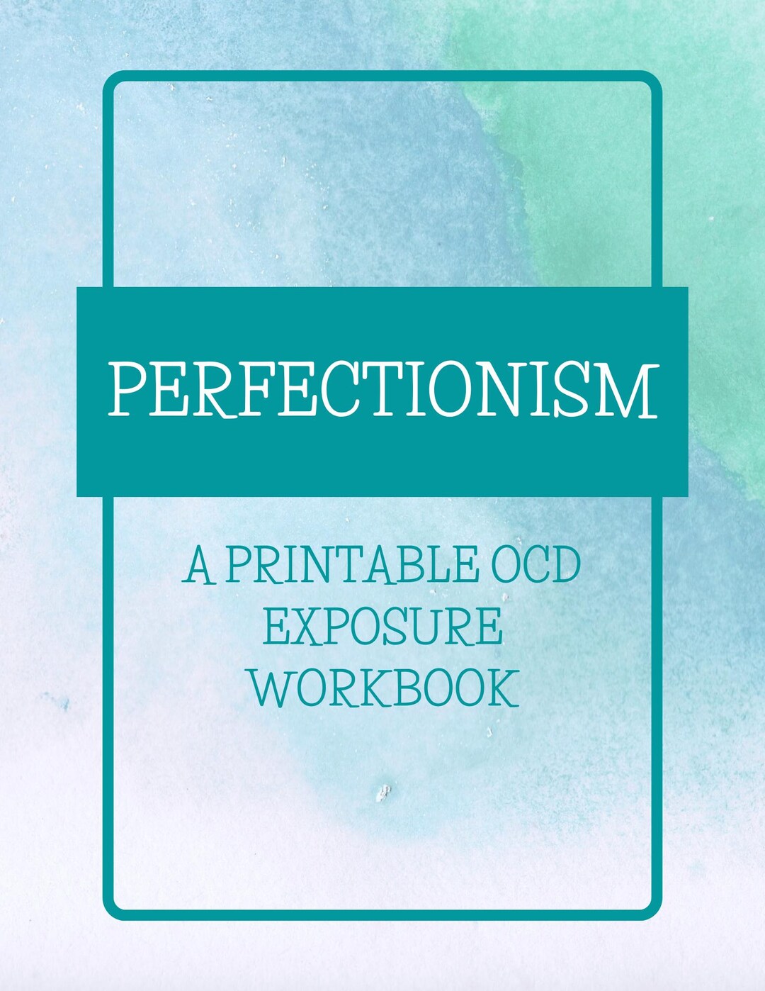 Perfectionism OCD Workbook | Printable ERP Game for Exposure Therapy ...