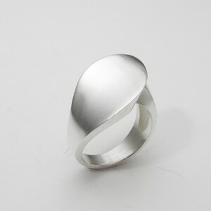 Big Leaf Ring in Sterling Silver - Etsy
