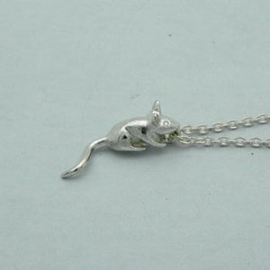 Little Mouse Silver Pendant - Etsy