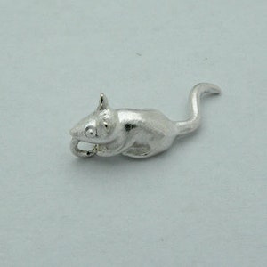 Little Mouse Silver Pendant - Etsy