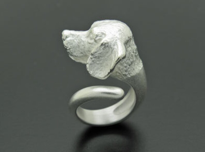 Big Silver Ring Beagle Dog - Etsy