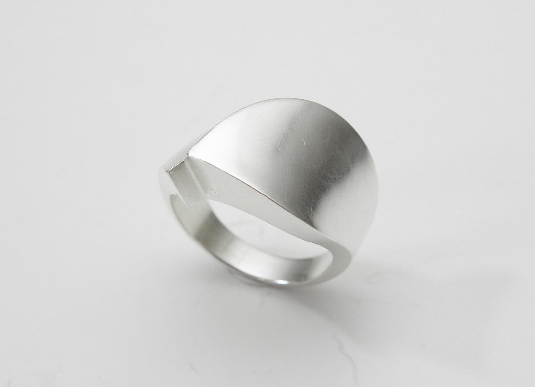 Big Leaf Ring in Sterling Silver - Etsy