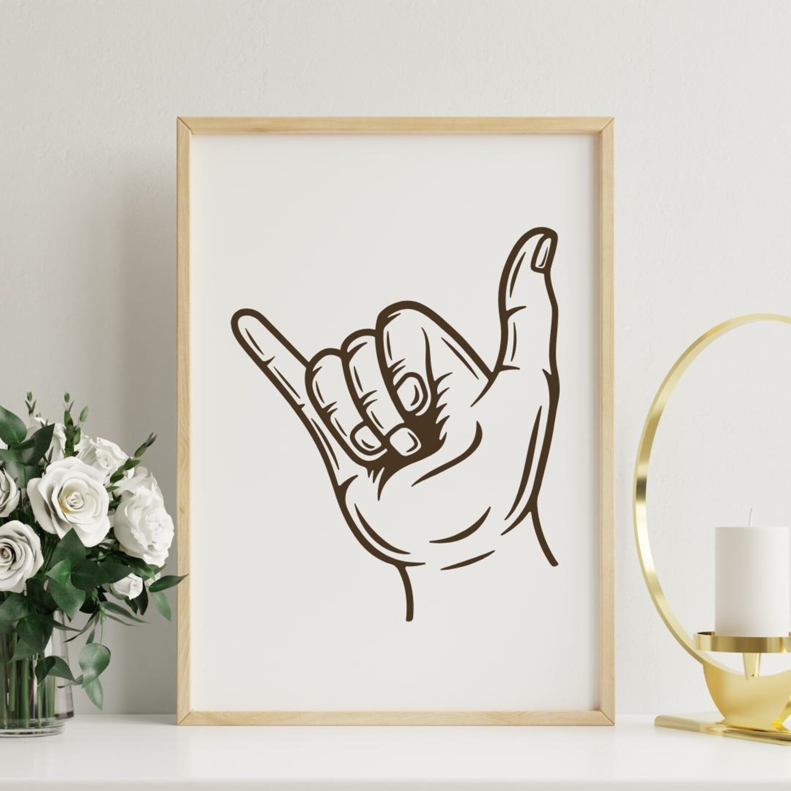 Shaka SVG Cut File: Aloha Hawaii Surfing Hand (digital Download) - Etsy
