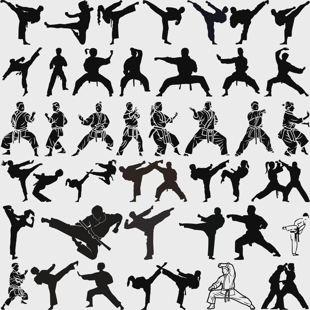 Karate SVG Bundle, Karate Man Svg, Karate Vector, Karate Cut Files ...