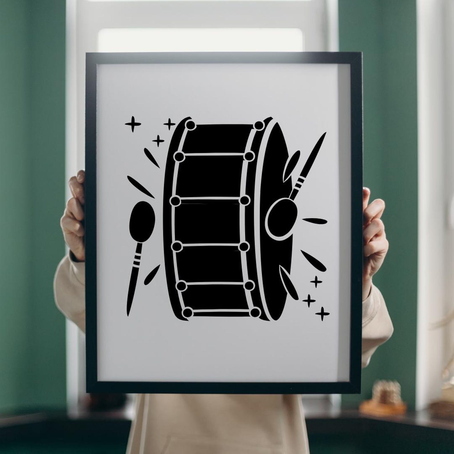 Drum Set SVG Bundle, Bass Drum Clipart, Music Vector (digital Download ...